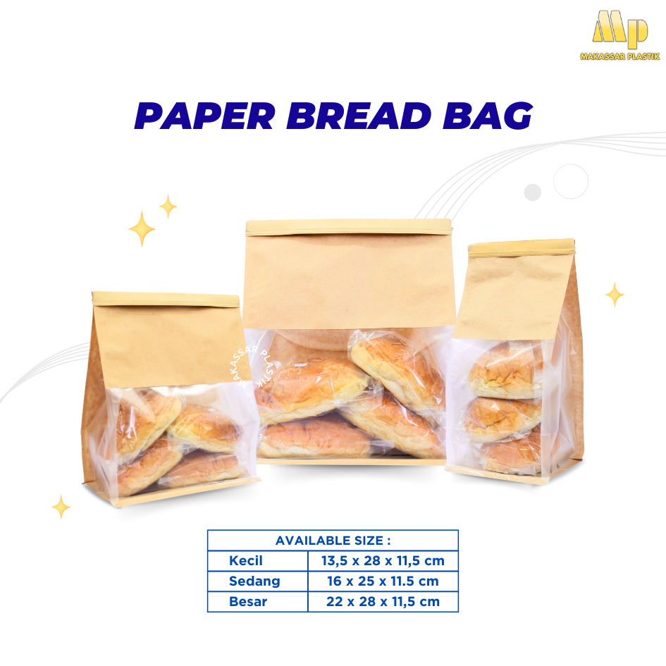Jual Paper Bread Bag/Paper Bag Roti Tawar | Shopee Indonesia