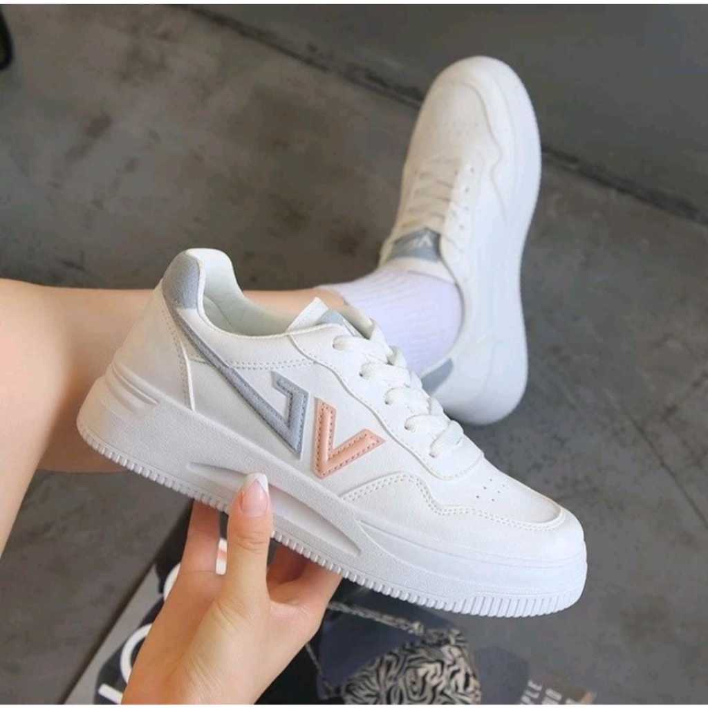 Jual "MACATI VL" Sepatu Sneakers Putih Wanita Korean Style Sepatu ...