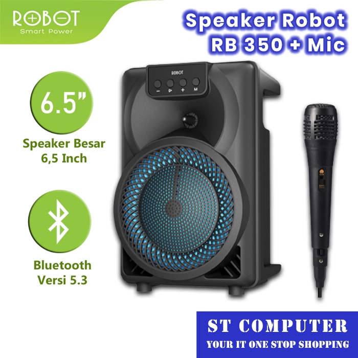 Jual Speaker Robot RB 350 With Microphone Bluetooth 5.3 | Shopee Indonesia