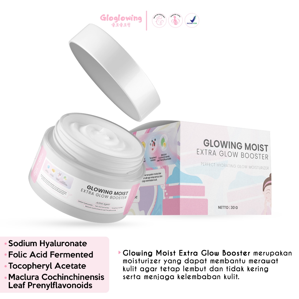 Jual GLOGLOWING Glowing Moist Extra Glow Booster 30gr | Shopee Indonesia