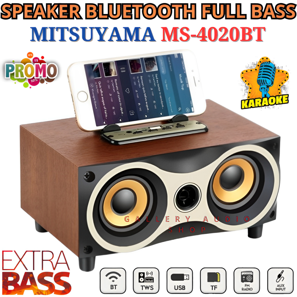 Jual Speaker Bluetooth MITSUYAMA MS-4020BT seri 4078 Full Bass | Speaker Karaoke Bluetooth ...