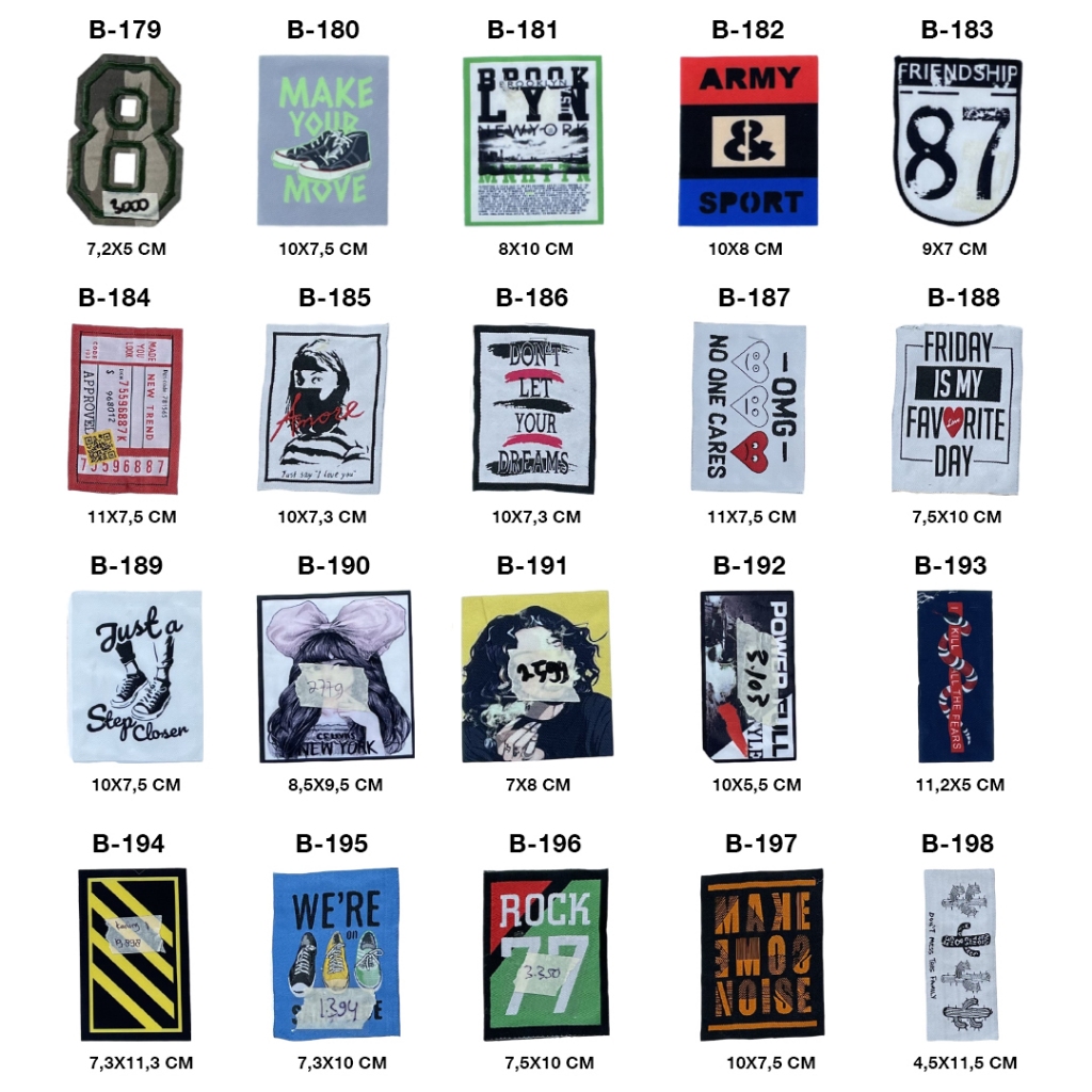 Jual Patch Emblem Aplikasi Aksesoris Baju 12 Pcs | Shopee Indonesia