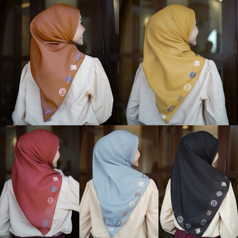 Jual Scoop&Cone HARSHA SERIES | HIJAB VOAL SEGI EMPAT | JILBAB MOTIF ...