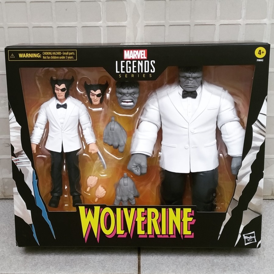 Jual HASBRO MARVEL LEGENDS 2-PACK WOLVERINE PATCH & GREY HULK JOE FIXIT ...