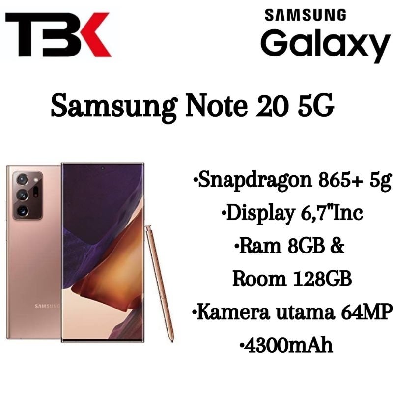 Jual Samsung Note 20 5G 8/128GB Imei terdaftar sinyal aktif permanen | Shopee Indonesia