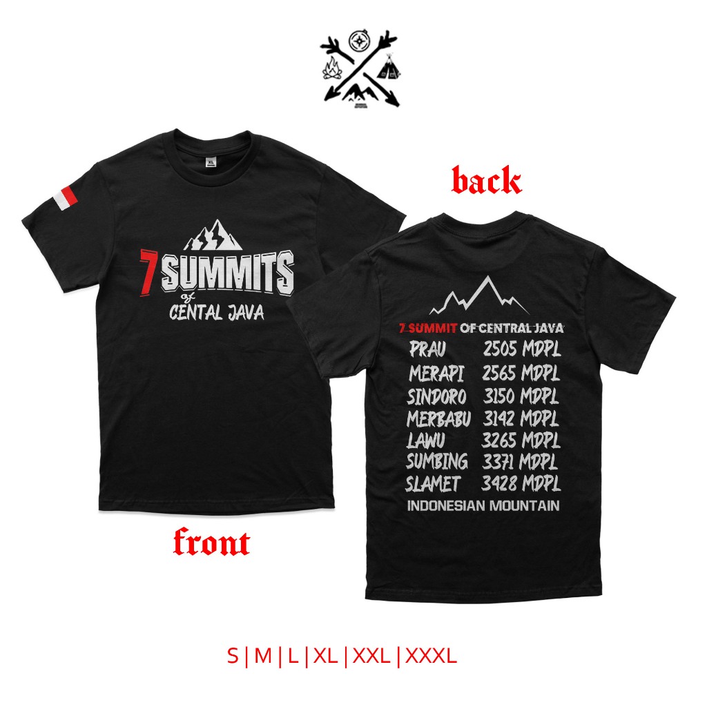 Jual kaos seven summit jawa tengah kaos seven summit of central java ...