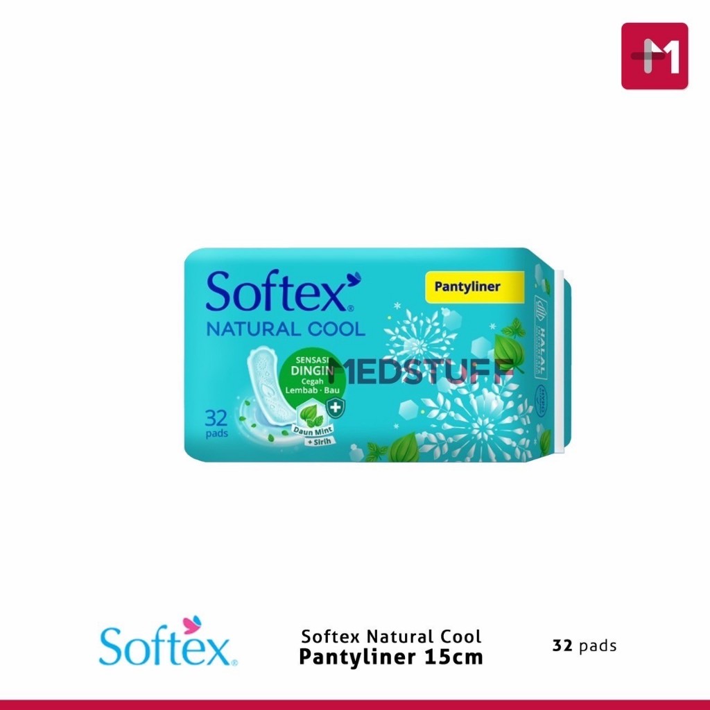 Jual Pantyliner Softex Natural Cool 15cm 32s Pembalut Softex Pembalut ...