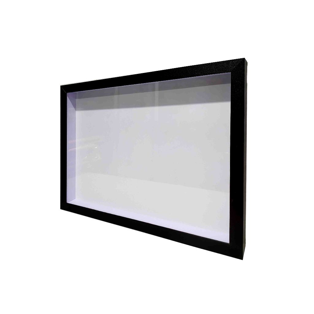 Jual Bingkai Frame 3D Blok 25x70 Hitam List hitam rongga 2 cm TANPA ...