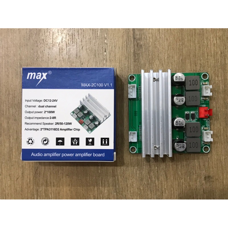 Jual Kit Power Amplifier / Kit Power Mini Class D Dual Channel MAX ...