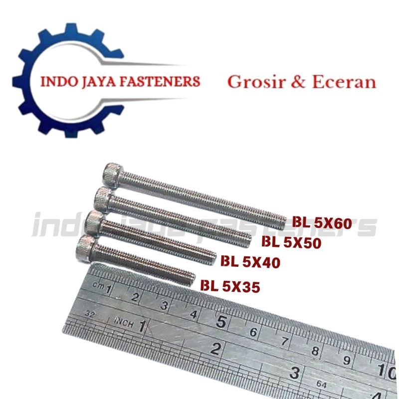 Jual Baut L M5 x 50 mm Stainless Steel | Shopee Indonesia