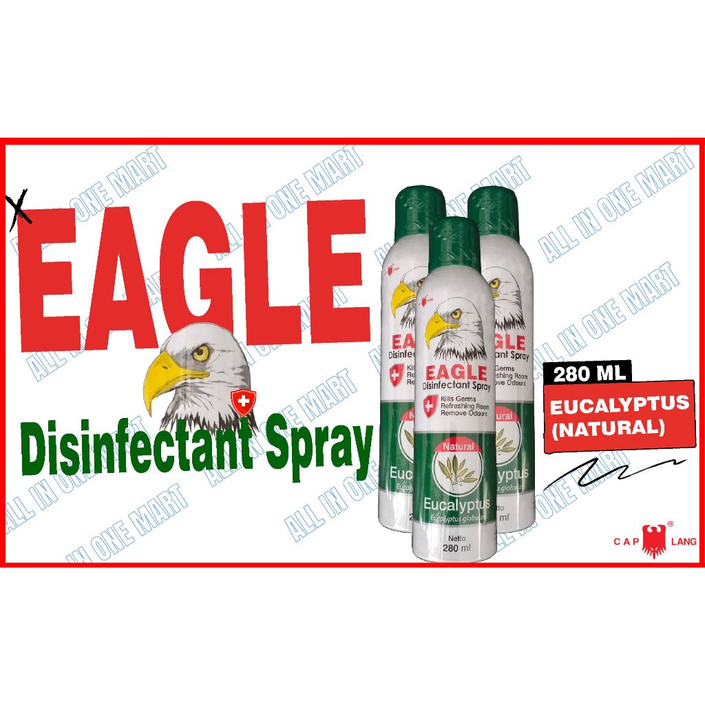 Jual CAP LANG Eagle Eucalyptus Disinfectant Spray 280ml / CAPLANG Eagle ...