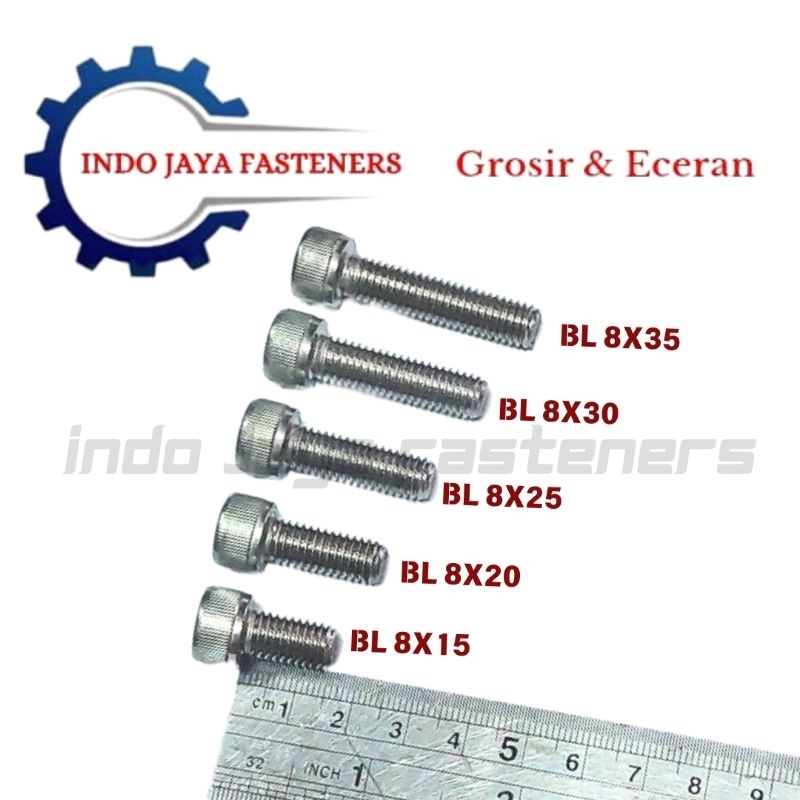 Jual Baut L M8 x 30 mm Stainless Steel | Shopee Indonesia