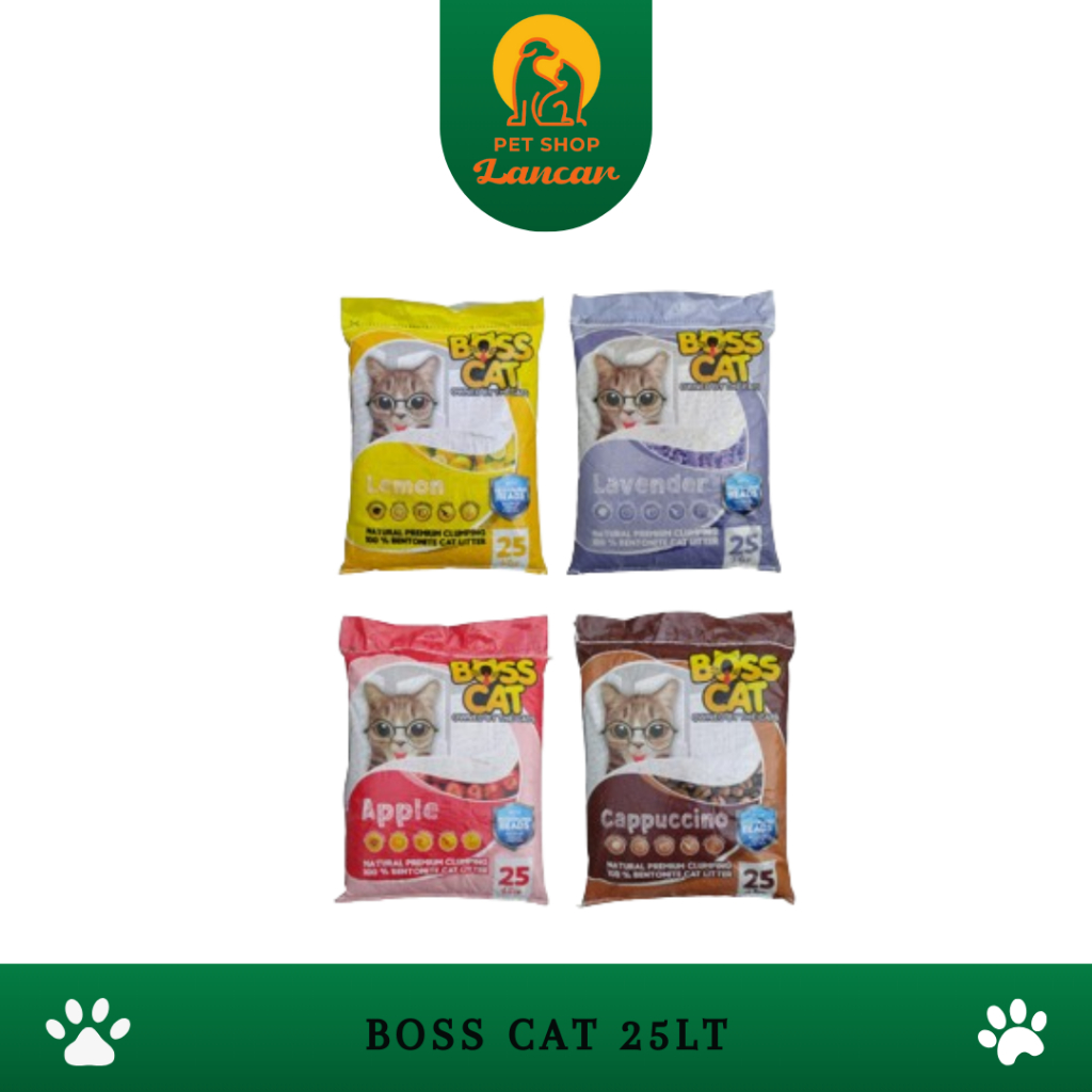 Jual Pasir Kucing Boss Cat 25 Litter Gumpal Wangi By marktotops ...