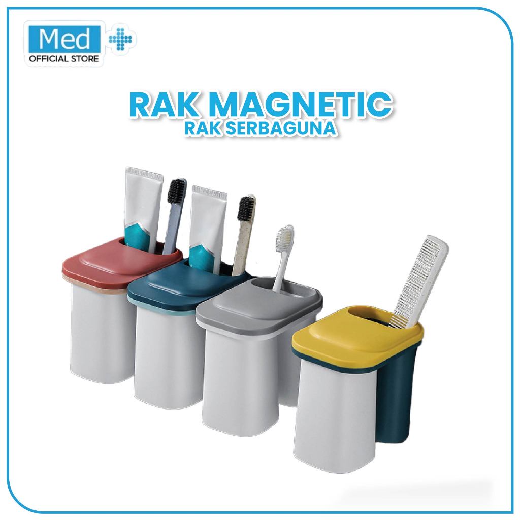 Jual Med+ Rak Sikat Gigi Magnetik/ Magnetic Toothbrush Holder/ Rack ...