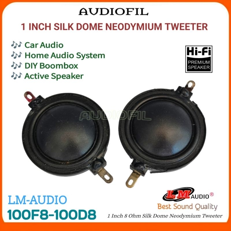 Jual Tweeter 1 Inch 8 Ohm 70W Silk Dome 25mm Neodymium Tweeter | Shopee ...
