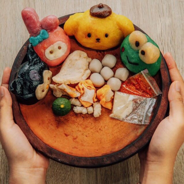 Jual Baso aci isi ayam suwir karakter sanrio lucuu | Shopee Indonesia
