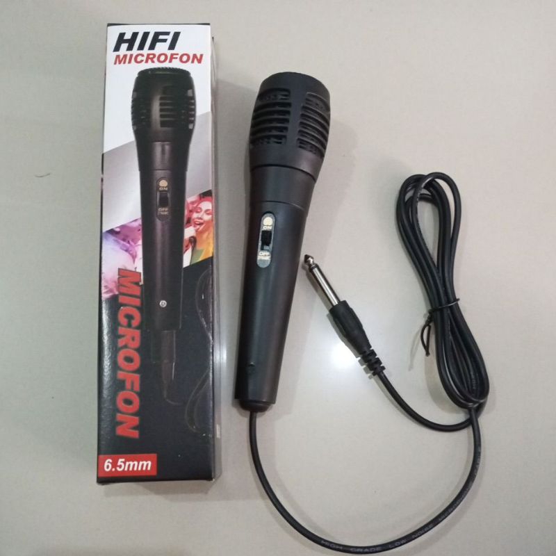 Jual Mic Karaoke Microfon Micropon Mic Kabel Jack Besar + pack | Shopee ...