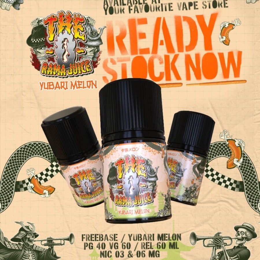 Jual LIQUID THE O RAMA JUICE G2 YUBARI MELON 60ML FREEBASE ORIGINAL ...