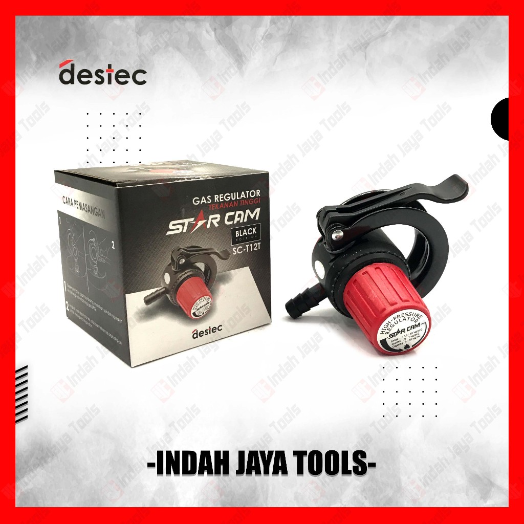 Jual DESTEC STARCAM SC-T12T Regulator Gas LPG Tekanan Tinggi - Anti ...