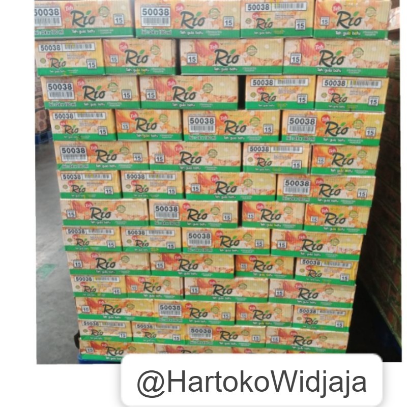 Jual TEH RIO GULA BATU GELAS 190ML DUS ISI 24 PCS | Shopee Indonesia