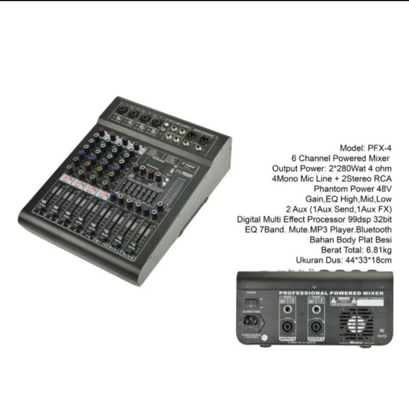 Jual Power Mixer dB Voice PFX 4 Original 4 Channel dbvoice PFX4 | Shopee Indonesia