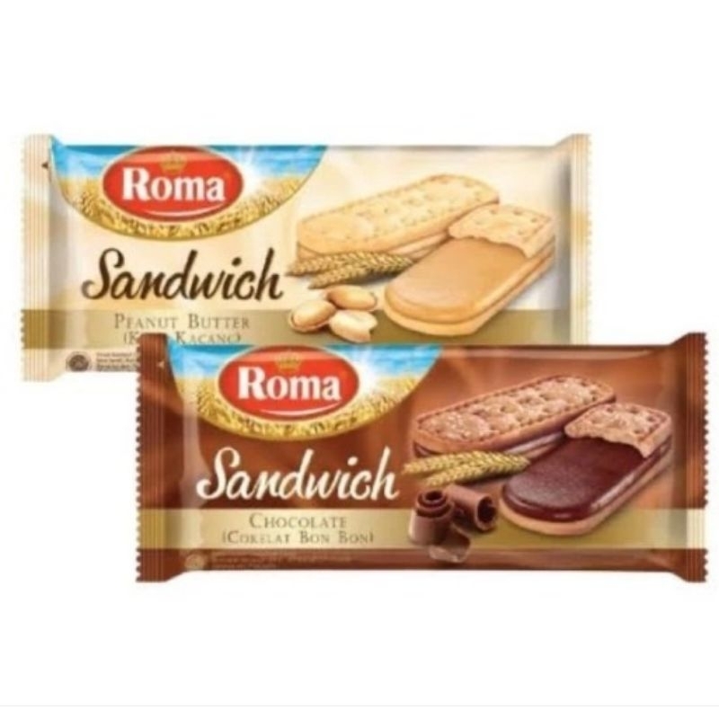 Jual Roma Sandwich Coklat Kacang 189gr | Shopee Indonesia