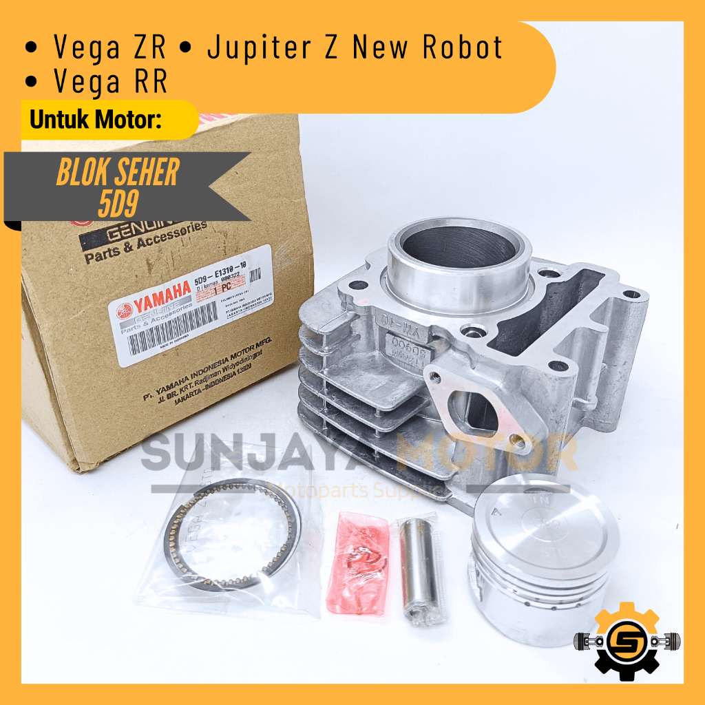 Jual Block Boring Silinder Kualitas Original Yamaha 5D9 Blok Seher Jupiter Z New Robot Vega ZR ...