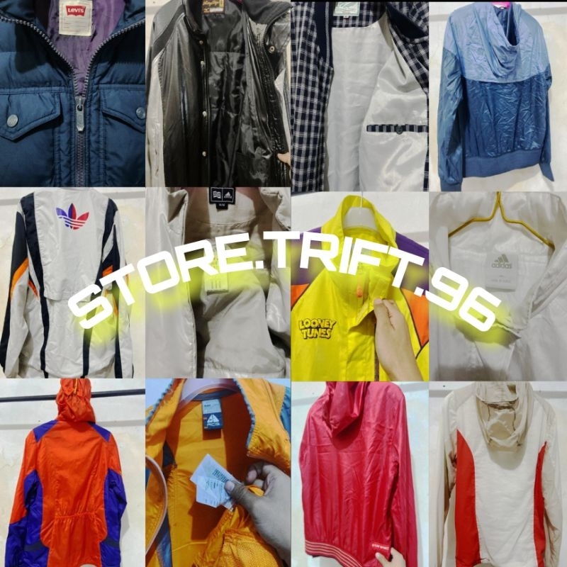 Jual (2) Jacket Tracktop, Outdoor, Bulang, Running, Windbreaker, Kulit ...
