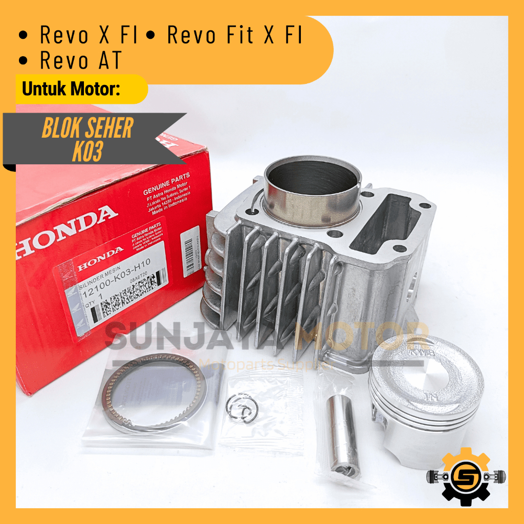 Jual Block Boring Silinder Kualitas Original Honda K03 Blok Seher Revo FI Revo Fit X Revo AT Ori ...