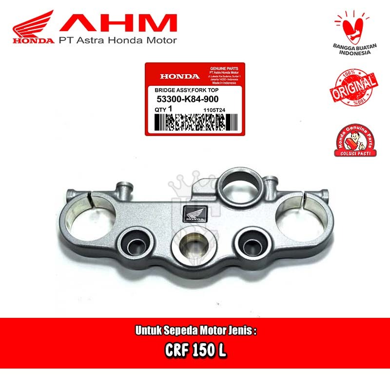 Jual Segitiga Stang Shock Depan Atas Honda CRF 150 L Original AHM 53300 ...