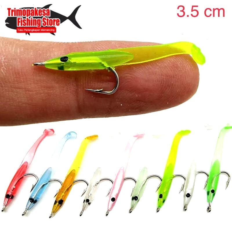 Jual Softlure Cethul Eceran 3,5cm (eceran) (1pcs) (1 biji ) | Shopee ...