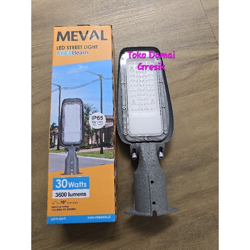 Jual Meval Street Light Led 30W putih Flexbeam AL1-03A. Flexibel lampu ...