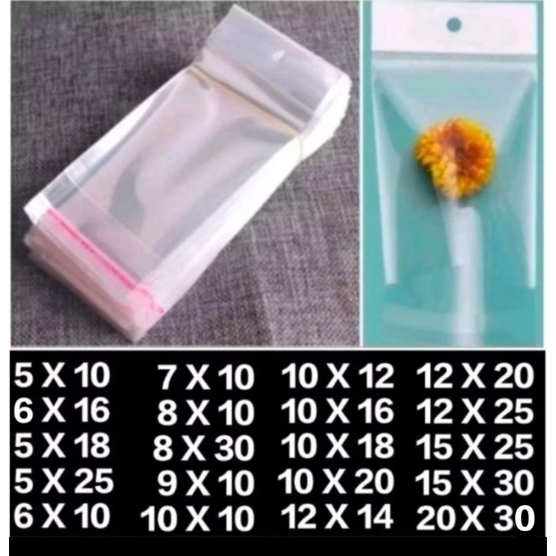 Jual 100 Lembar Plastik Display Plastik OPP Plastik Aksesoris 5 X 10 6 ...