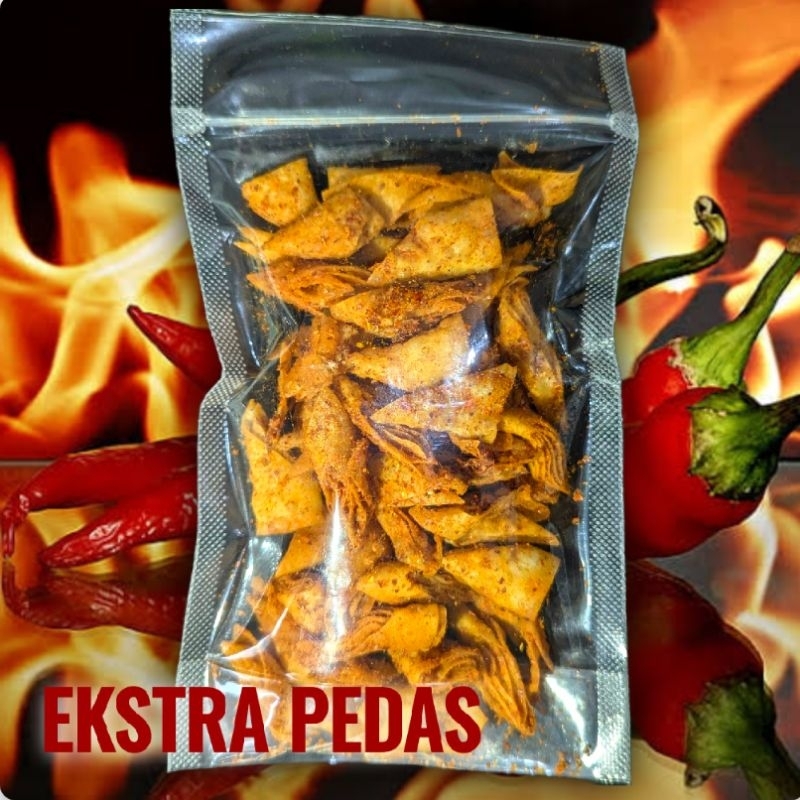 Jual GYOZA PEDAS / Cemilan Ringan / Rasa Pedas / Pedas Asin / Pangsit ...