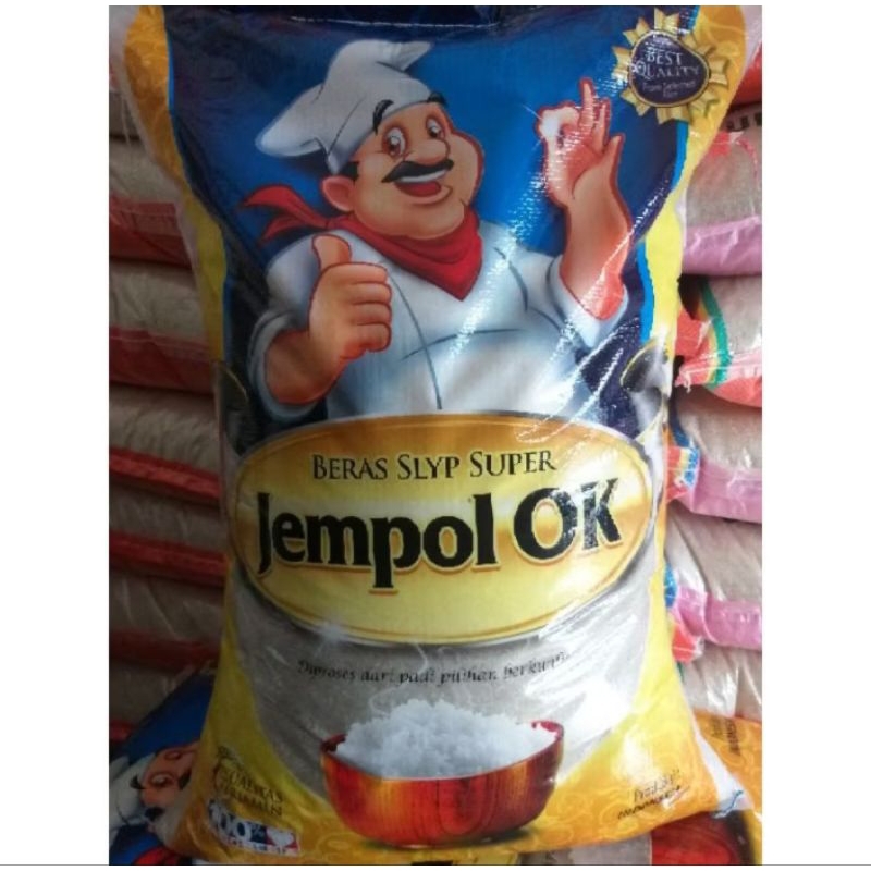 Jual BERAS MERK CAP JEMPOL OK isi 10 LITER | Shopee Indonesia