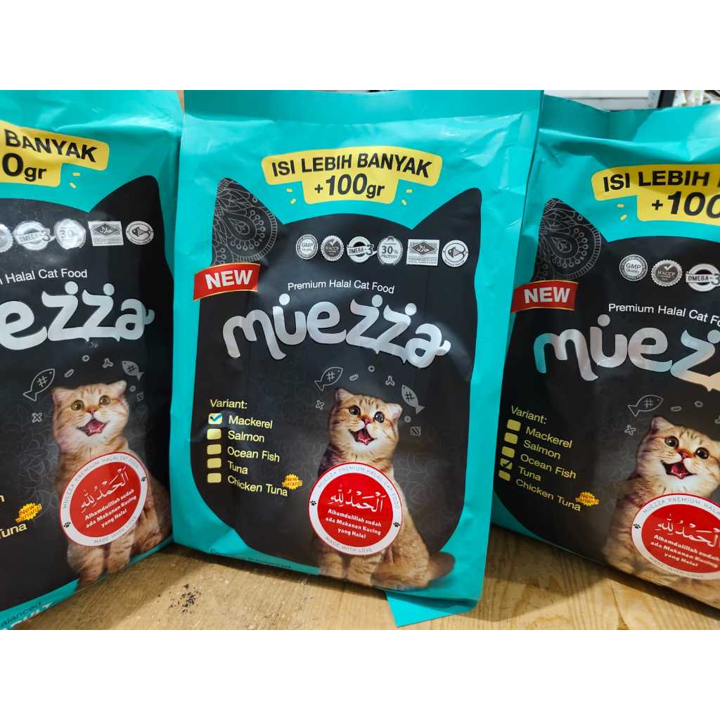 Jual Muezza cat food Adult makanan kucing kering 900 gram + bonus 100 ...