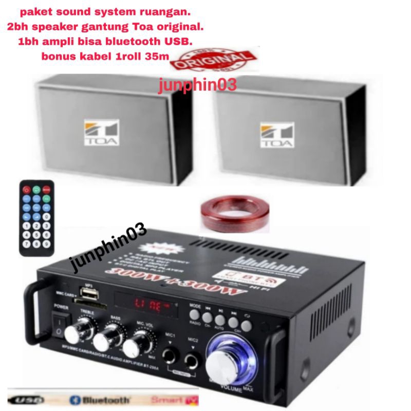 Jual paket sound system speaker gantung toa ZS 062 2Titik ruangan cafe ...