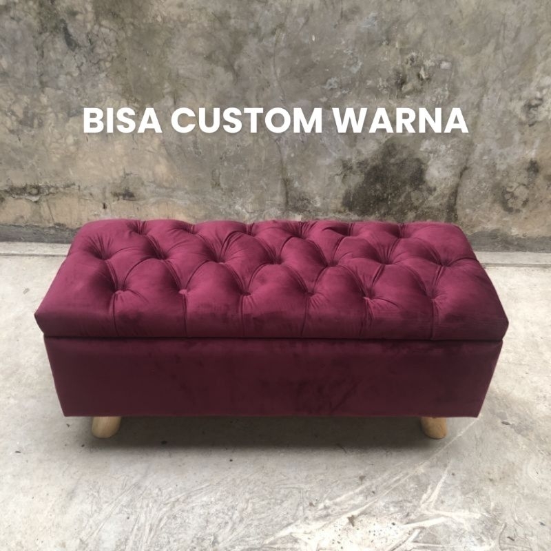 Jual Bench Kursi Sofa Storage Kotak / Oval | Shopee Indonesia