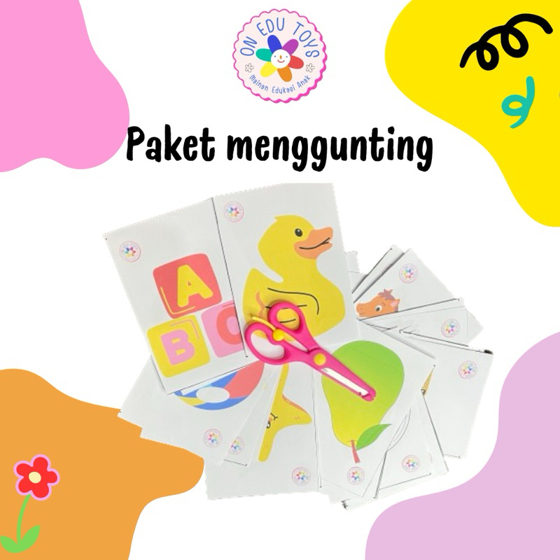 Jual ON Edu Toys - Paket menggunting / Papercut / Montessori / Paket ...