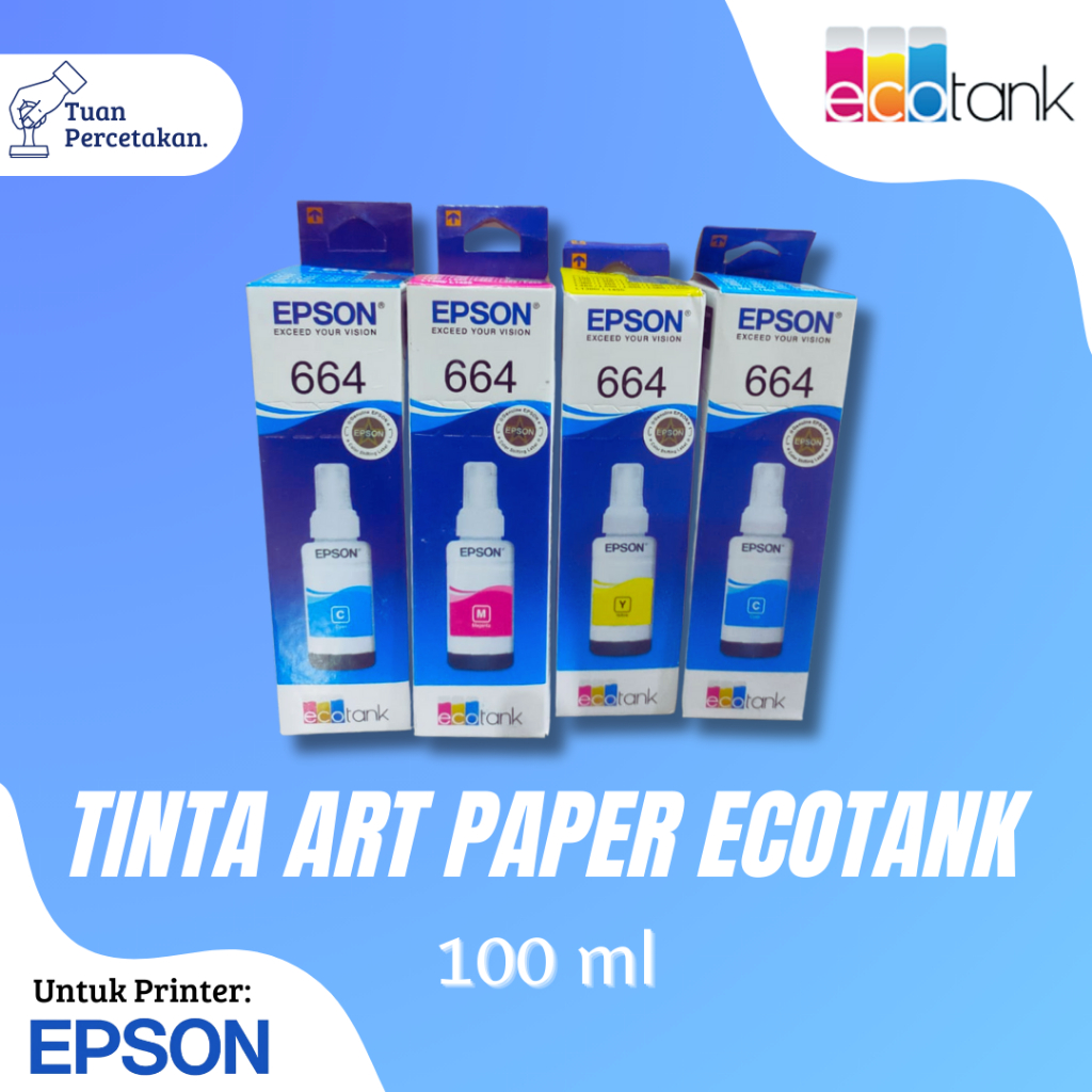 Jual Tinta Art Paper EcoTank 100 ML Untuk EPSON | Cocok untuk Media ...