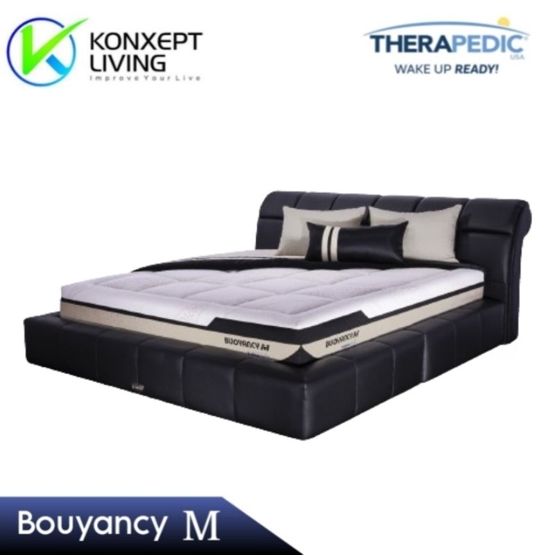 Jual Therapedic Kasur Springbed BUOYANCY M Headboard Armor Fullset ...
