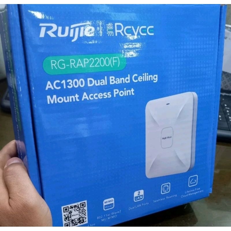 Jual Ruijie Reyee RG-RAP2200F Access Point AC1300 Ceiling Mount ...