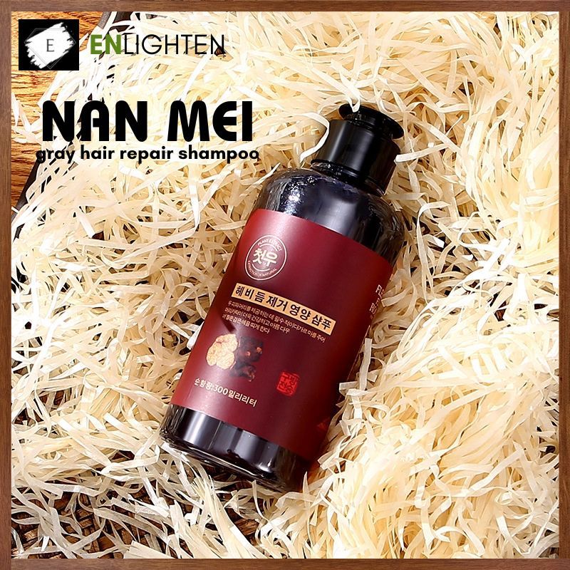 Jual NAN MEI Shampoo 300ml Uban Jadi Hitam Permanen Black Herbal ...