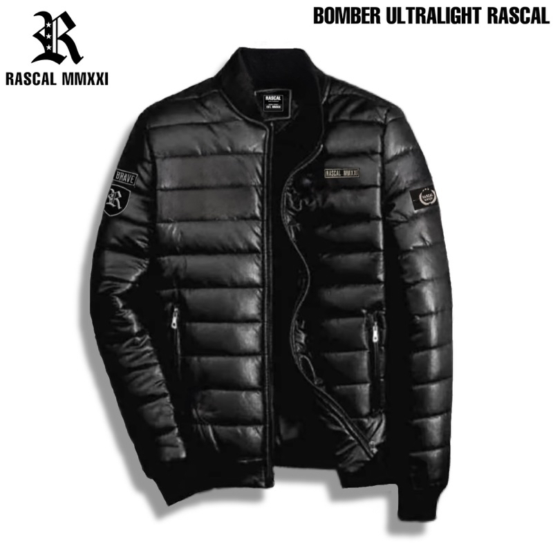 Jual RASCAL Jaket puffer bomber coat winter ultralight metalik ...