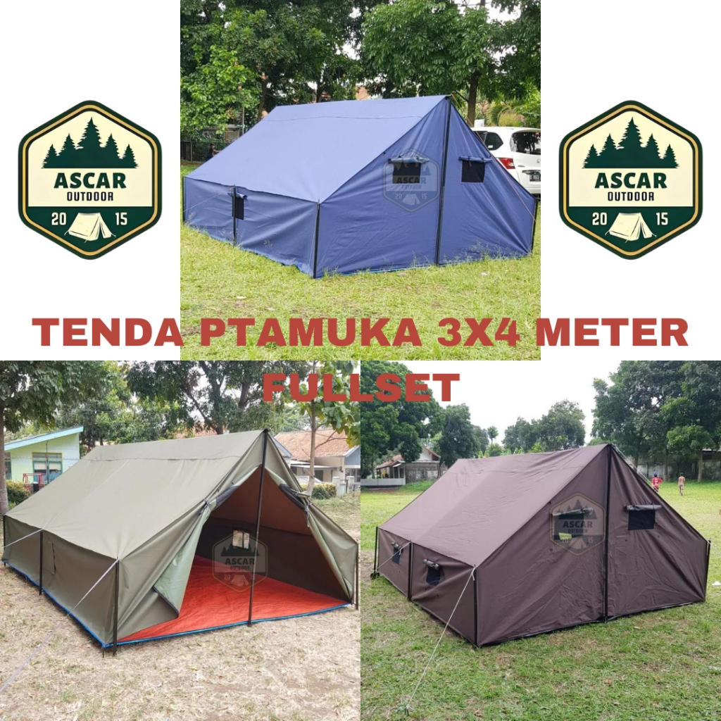 Jual [NEW LAUNCH] Tenda Regu Pramuka Barak Camping Outdoor 3x4 meter ...