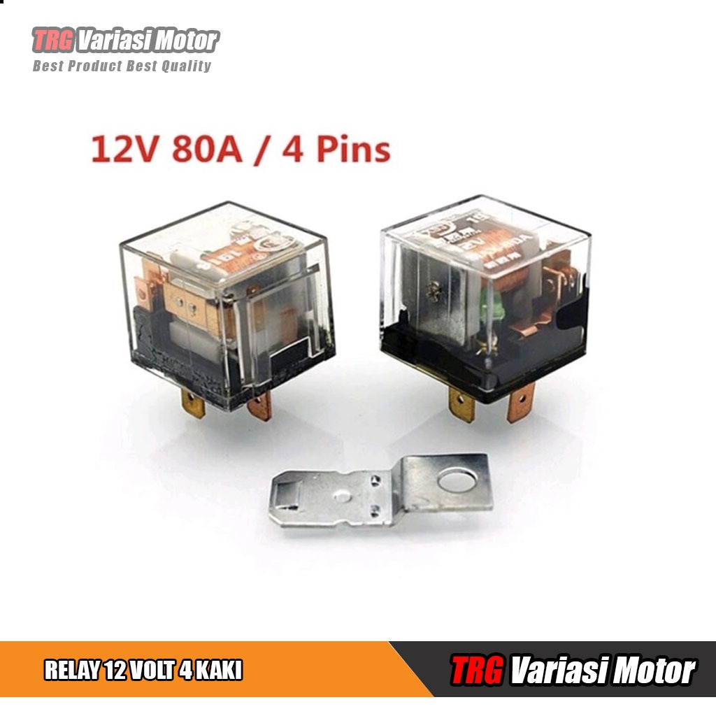Jual Relay Klakson Mobil Riley 12 Volt 4 Kaki Transparant Kaki 4 80A 12 ...