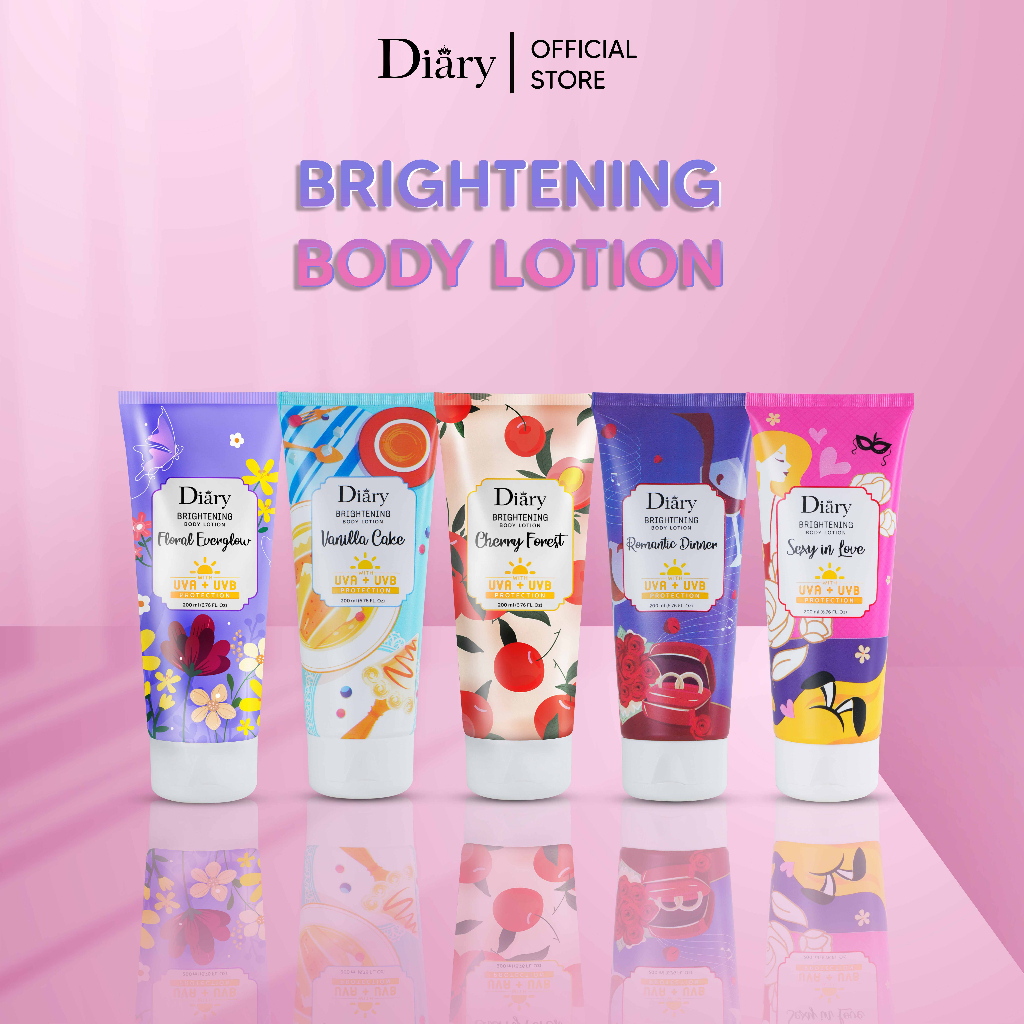 Jual Diary Brightening Body Lotion with UV A + UV B Protection - All ...