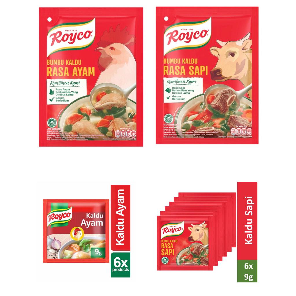 Jual ROYCO SAPI / ROYCO AYAM KEMASAN 94g/220g / Renceng 6x9g | Shopee Indonesia