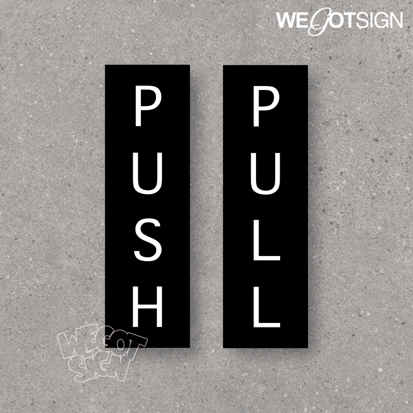 Jual SIGN AKRILIK PUSH AND PULL - SIGN PUSH AND PULL ( RECTANGLE ...