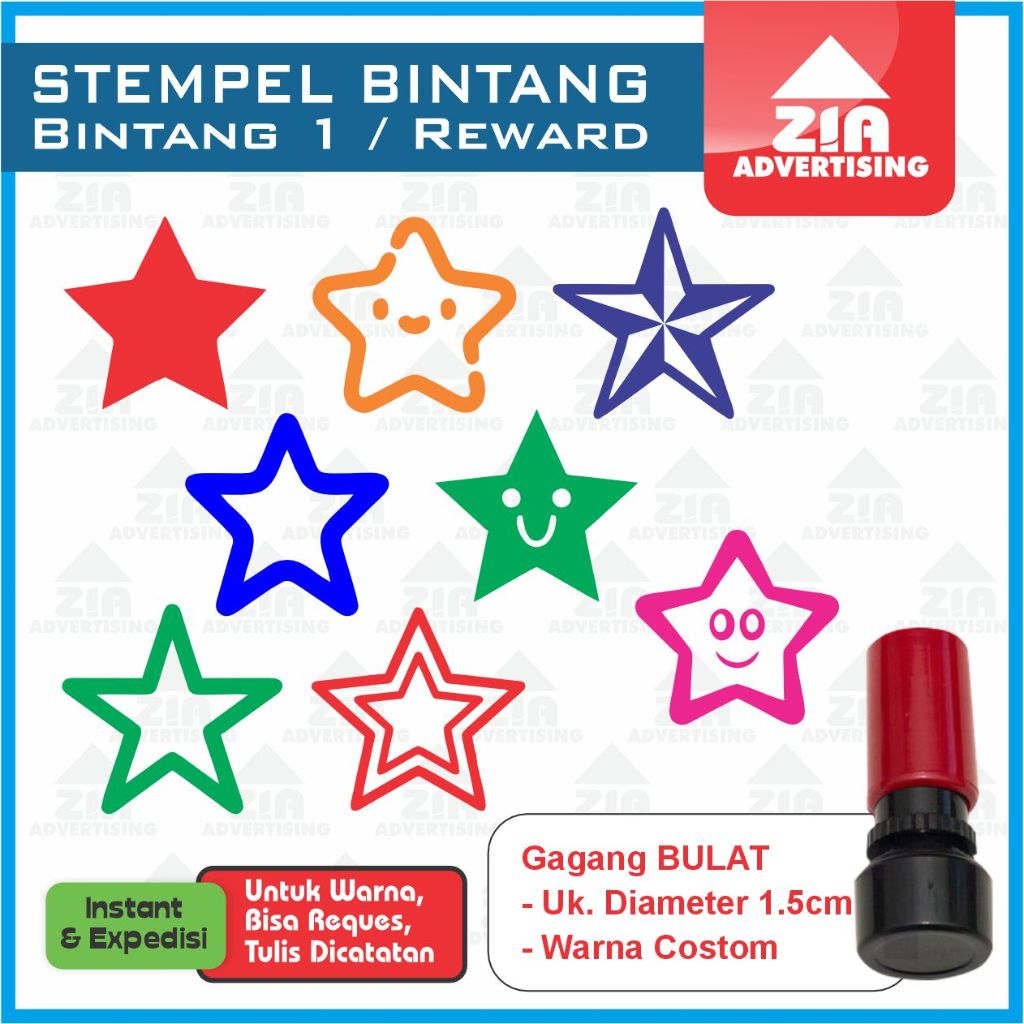 Jual Stempel Bintang, Bintang 1, Reward | Shopee Indonesia